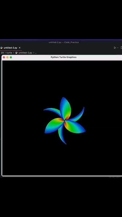Cool Python Graphics Design ☺️🌼 Youtube