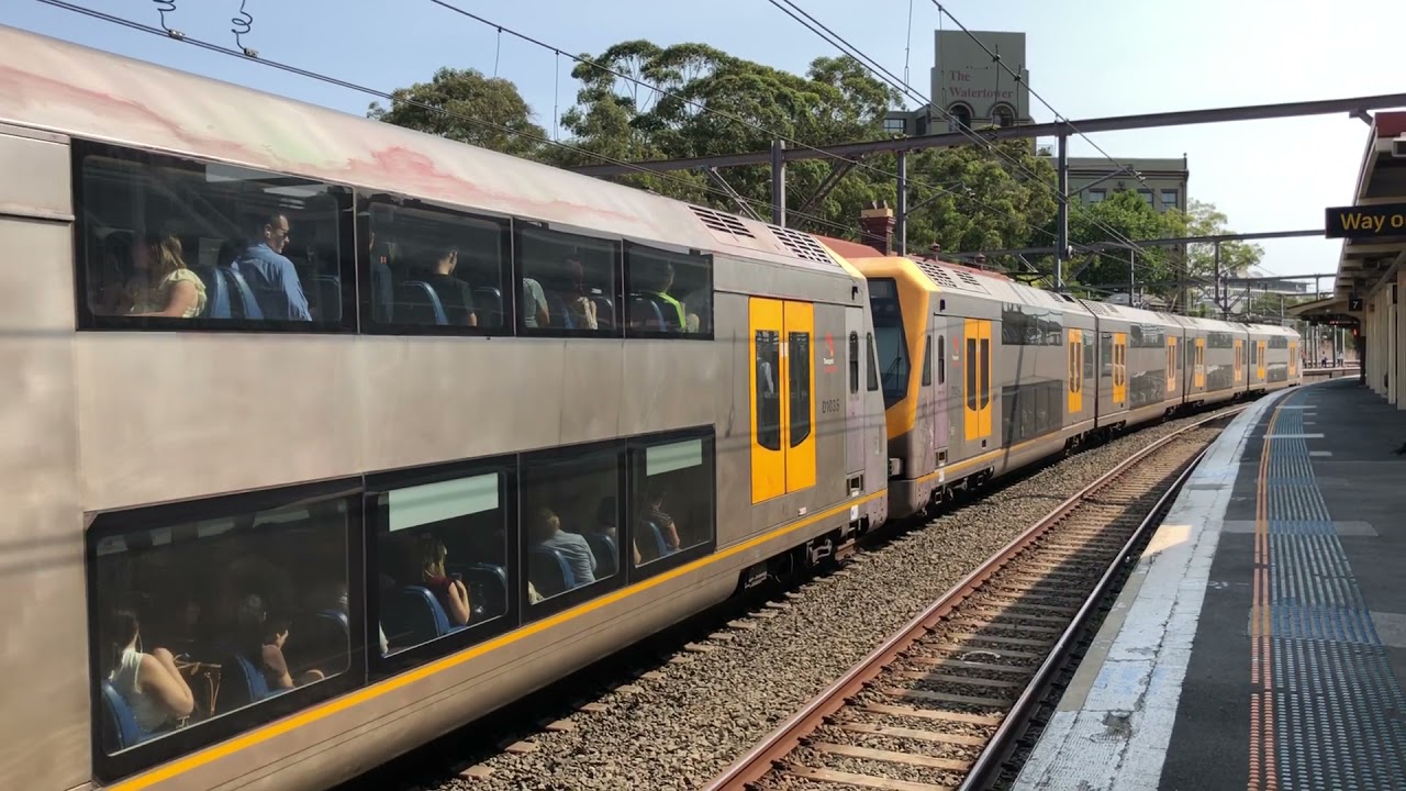 Sydney Trains Millennium M Set arriving at Redfern - T3 Bankstown Line ...