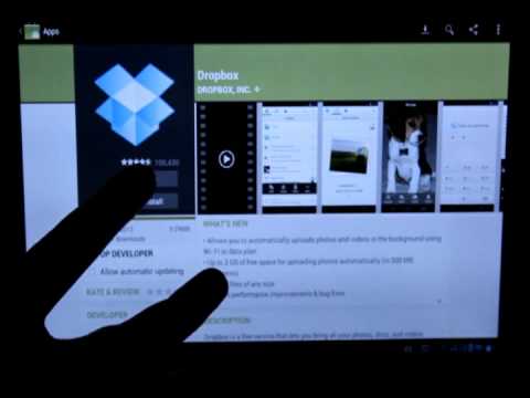 How To Use Dropbox App/Used Android Tablet Acer Transformer Prime - YouTube