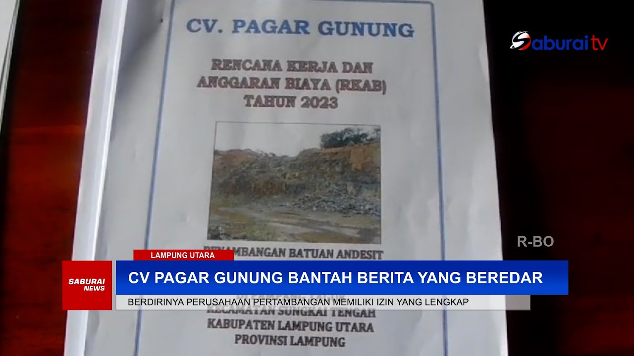 CV Pagar Gunung Lampung Utara Bantah Berita Yang Beredar - SaburaiNEWS ...