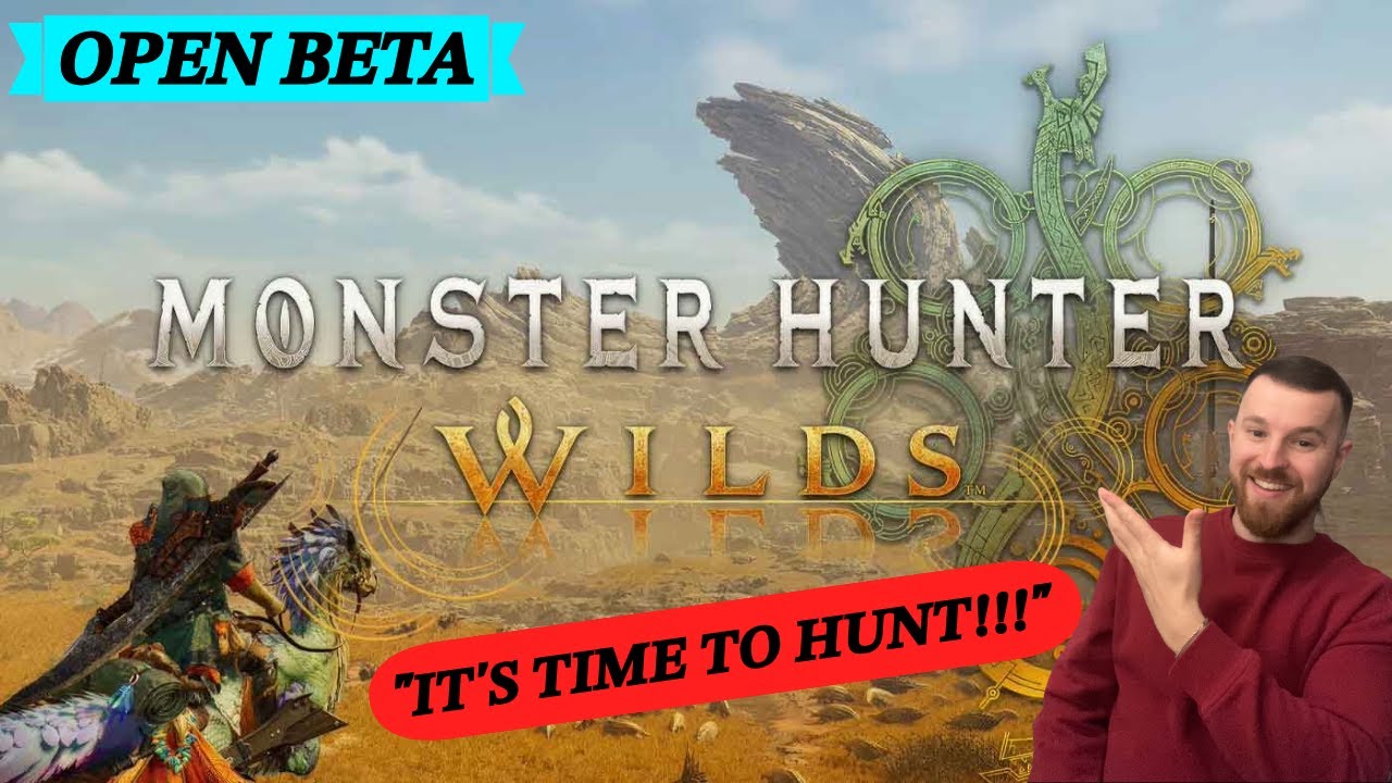 🔥 MONSTER HUNTER WILDS OPEN BETA LIVE! 🎯 First Hunt & Gameplay ...