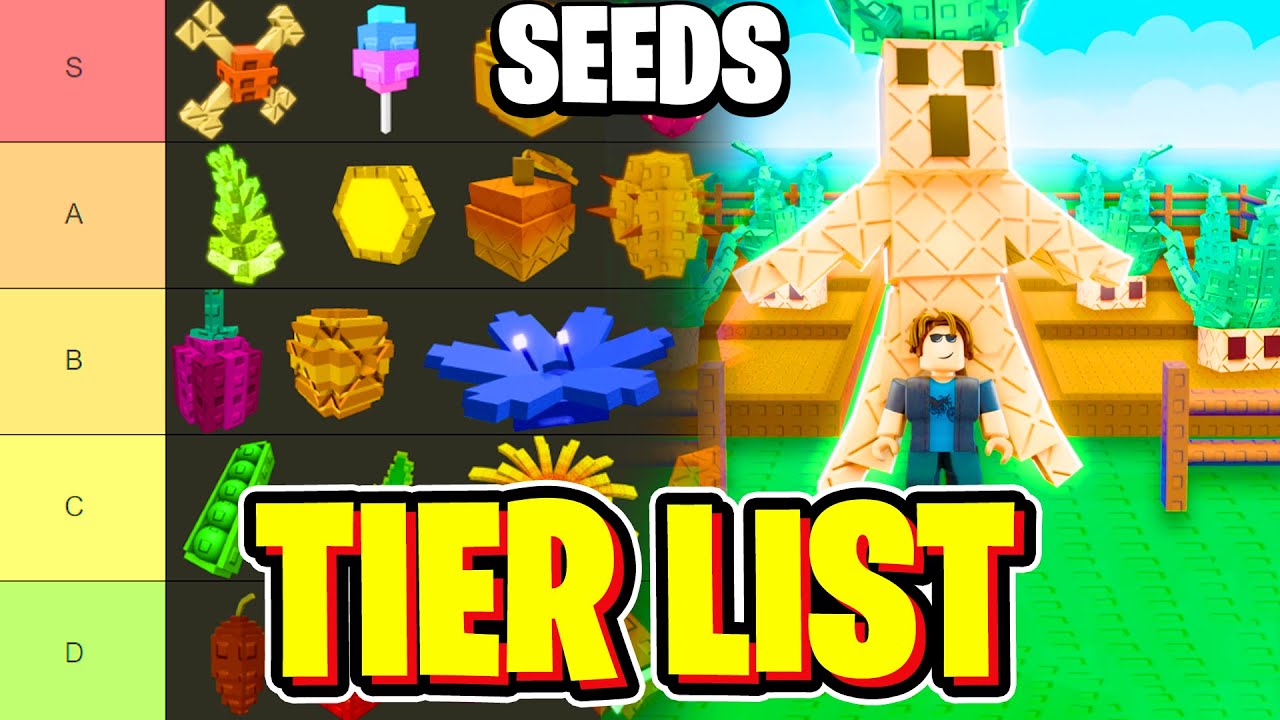*NEW* GROW A GARDEN SEEDS TIER LIST! (BEST PLANTS/CROPS In GROW A ...