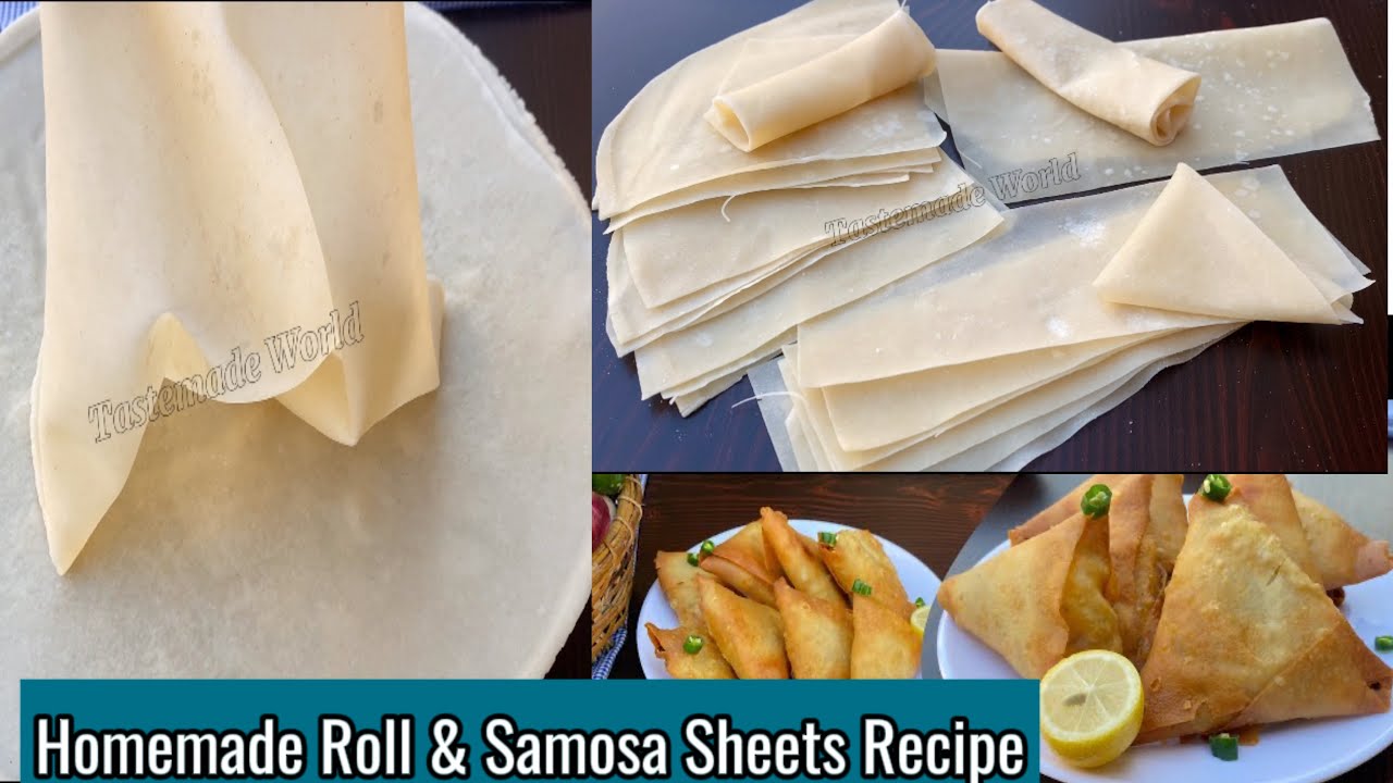 samosa patti recipe easy | spring roll sheet recipe | roll patti ...