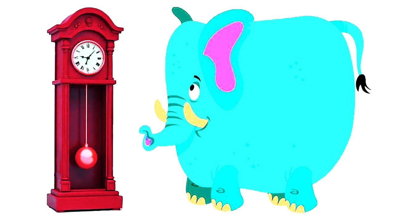 [1 MIN LOOP] Hickory Dickory Dock Animal Remix 🐭 | Fun Tick-Tock Clock ...