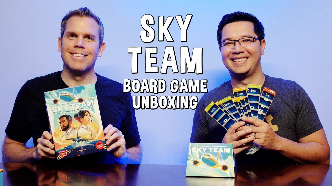 Unboxing Sky Team - Airplane Pilot Board Game - YouTube