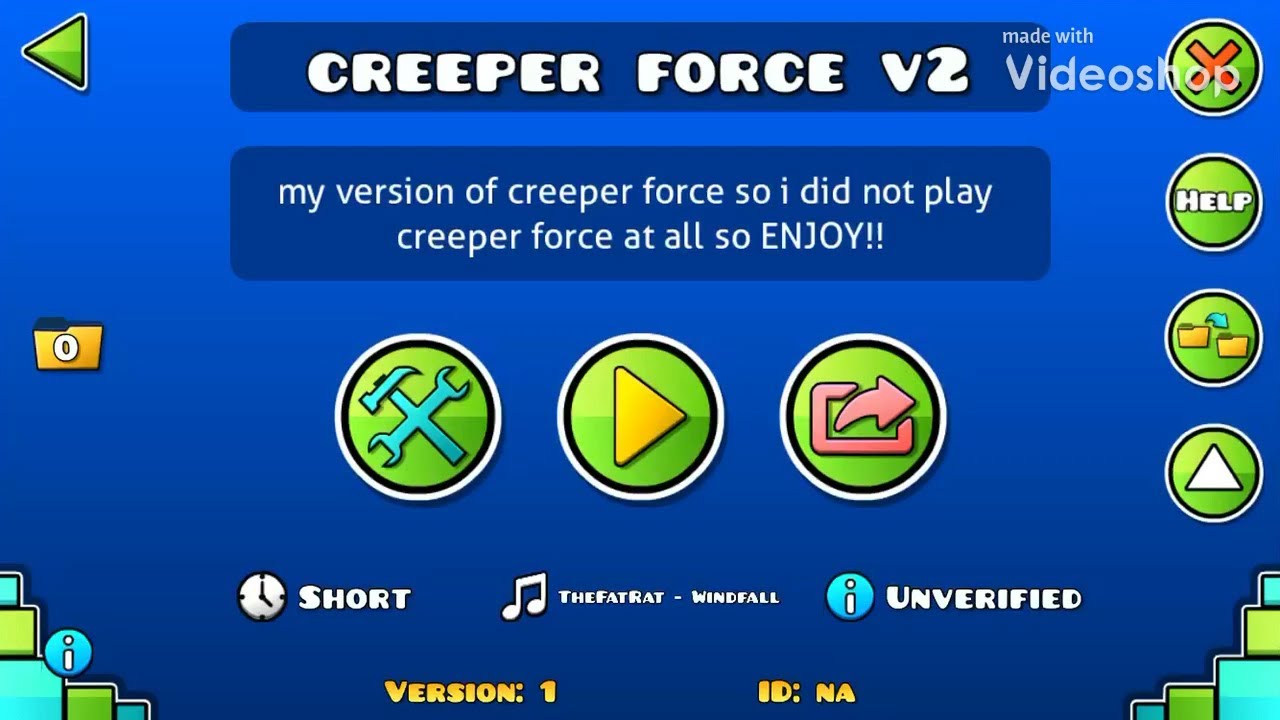 Creeper force V2|geometry dash| - YouTube
