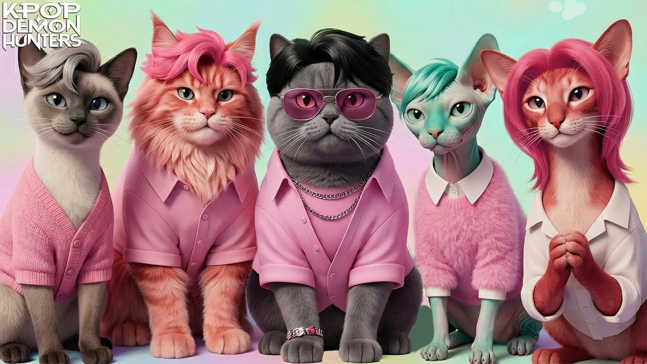 Saja Cats Demon Hunters (Animated Music Video) Croco Beat - YouTube