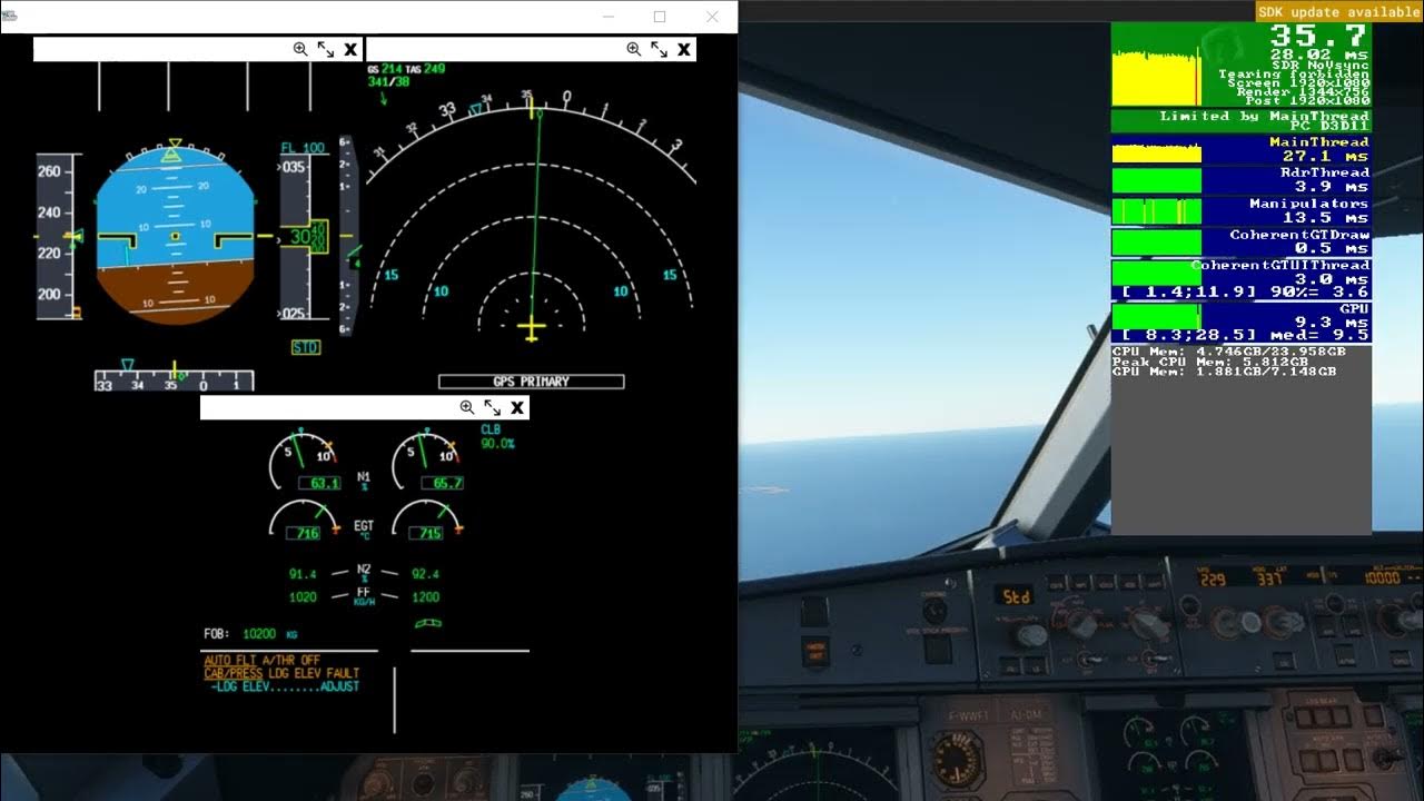 Fenix A320 v1.0.95 GTX 1070 Laggy Displays ok FPS [info in description] - YouTube