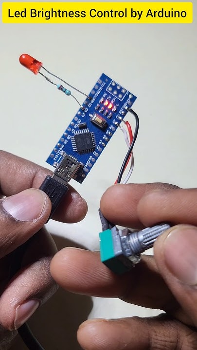 Led Brightness Control by Arduino PWM 🔥🔥 Electronics Project 🔥 #shorts #viralvideo #electroeshu ...