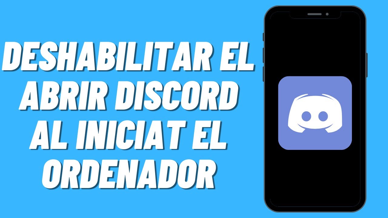 Cómo deshabilitar el abrir Discord al iniciar el ordenador - YouTube