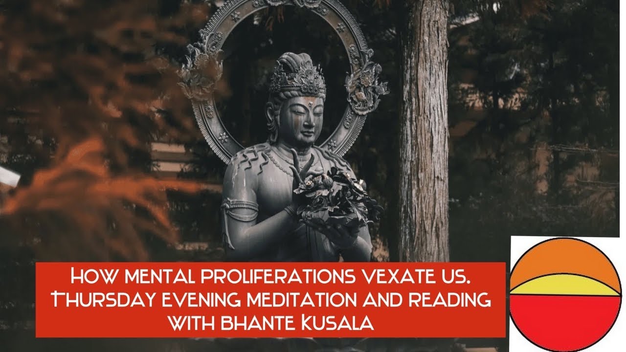 How mental proliferations vexate us. Thursday evening meditation and ...