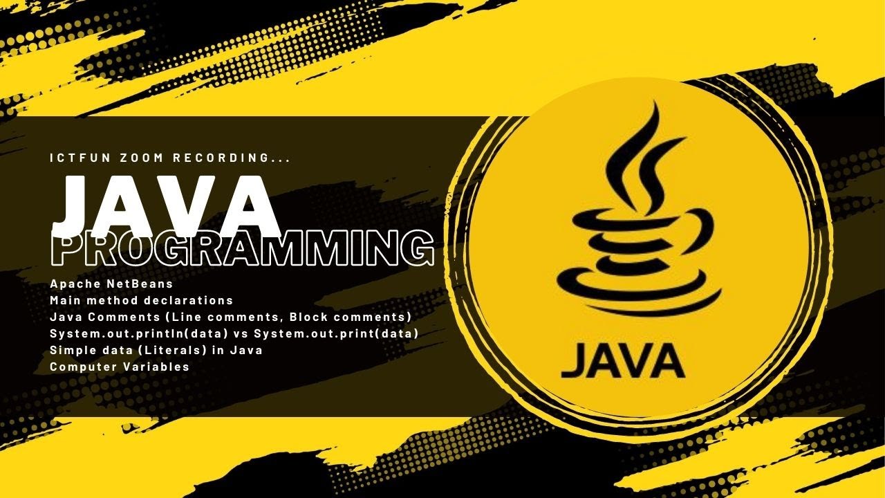 Java Programming - 1 | Sinhala | Sri Lanka | 2023 (Clear explanation) - YouTube