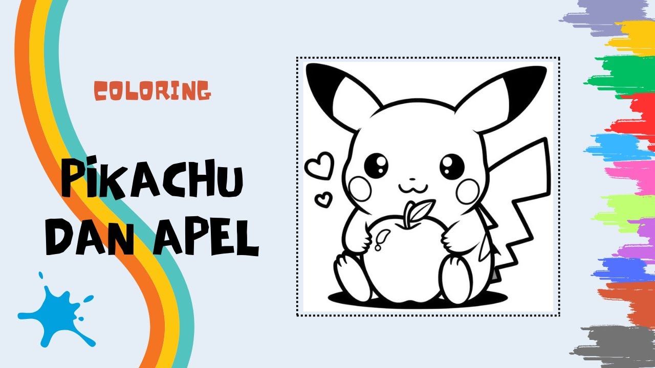 Pikachu dan Apel Mewarnai Gambar Pikachu #art #coloring #fyp #pikachu ...