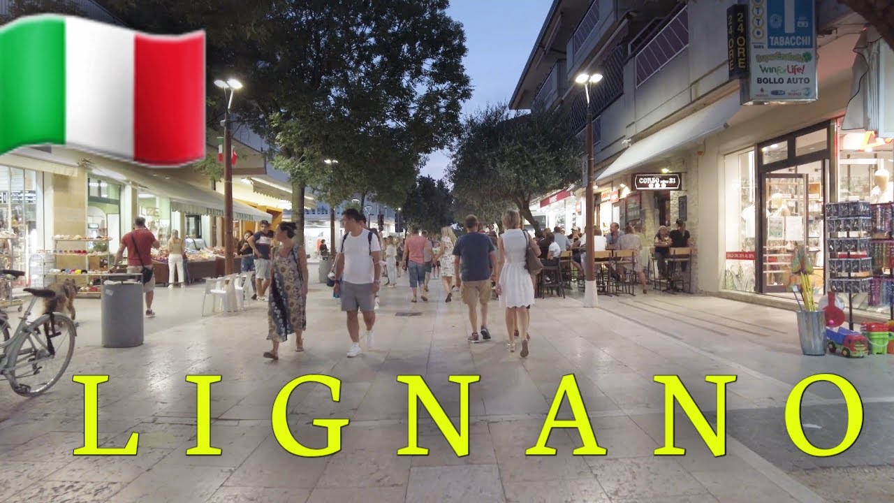 Lignano Sabbiadoro, Italy | Zentrum ( Urlaub in Lignano ) - YouTube