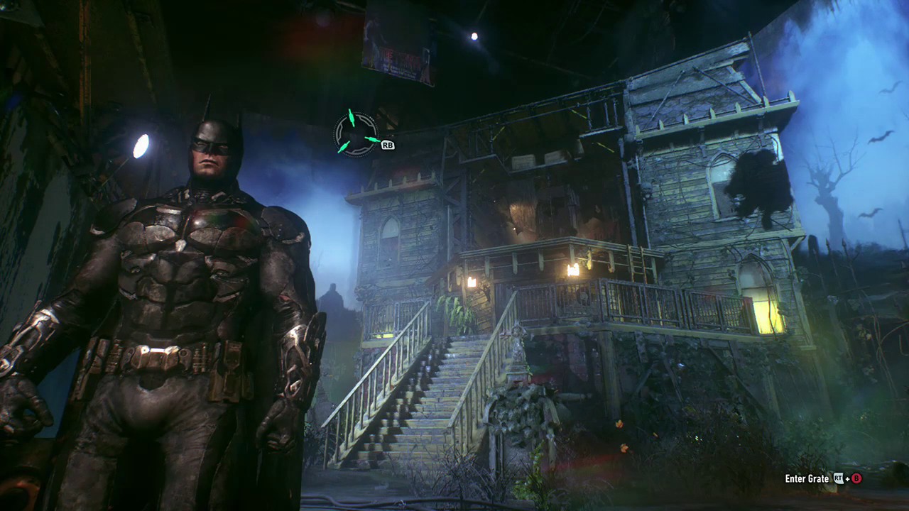 Batman Arkham Knight - Walking Around the Haunted House in Panessa ...
