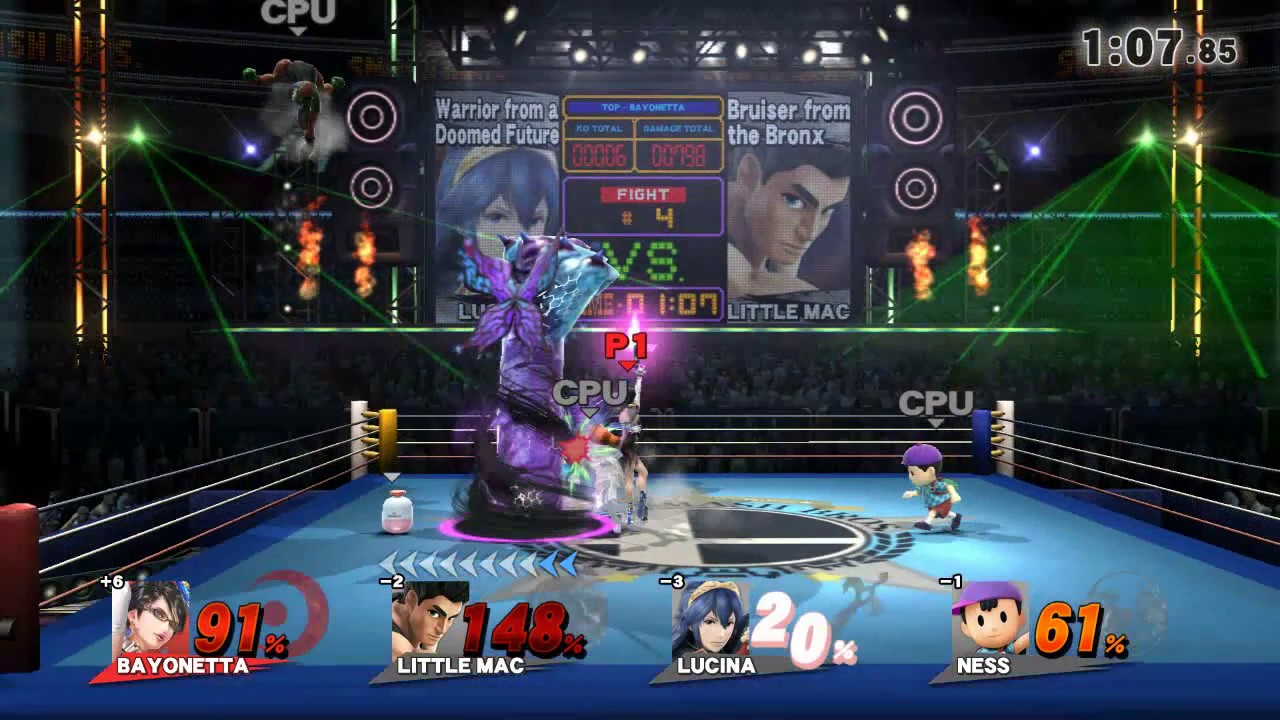 Bayonetta at the Super Smash Bros Boxing Ring - YouTube