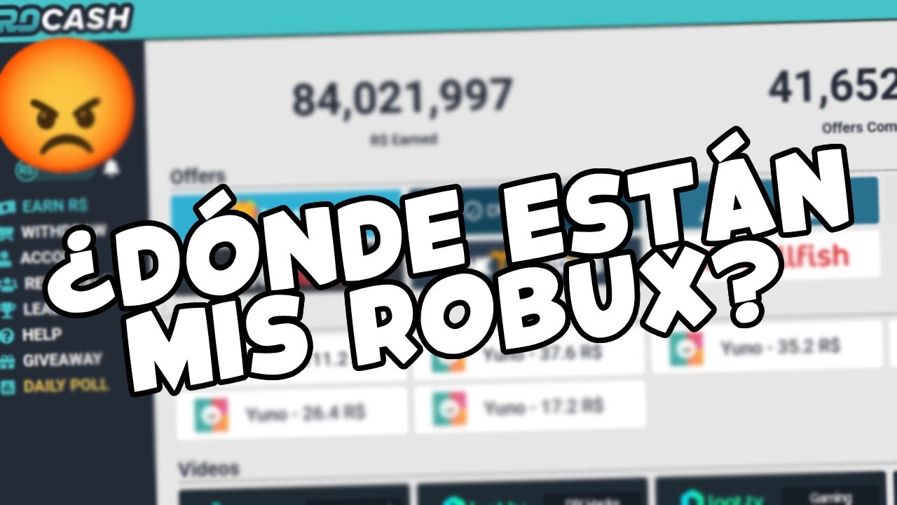 ROCASH ¿Y MIS ROBUX? - YouTube
