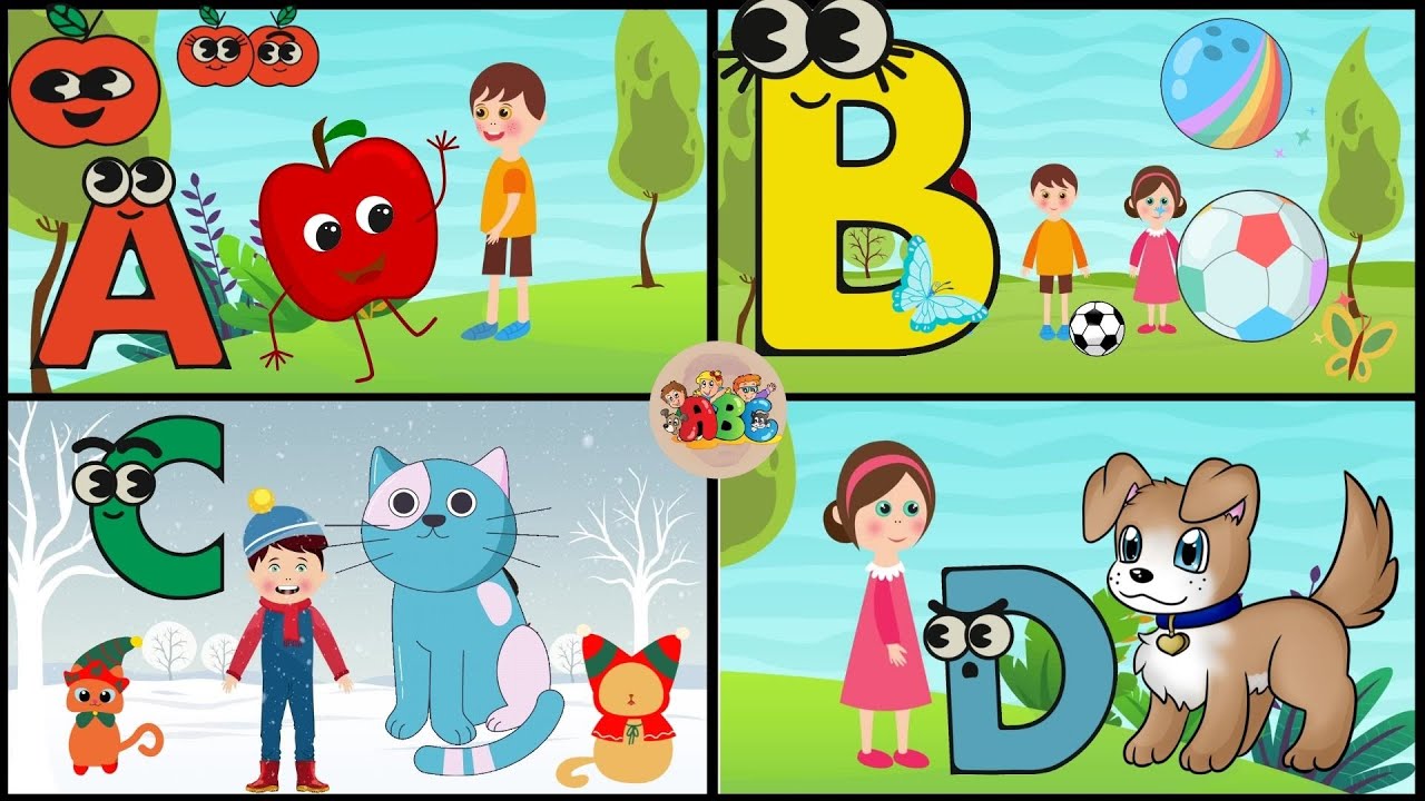 ABCD in English | Alphabet song | abcd |abcd song| Learn English |a for ...