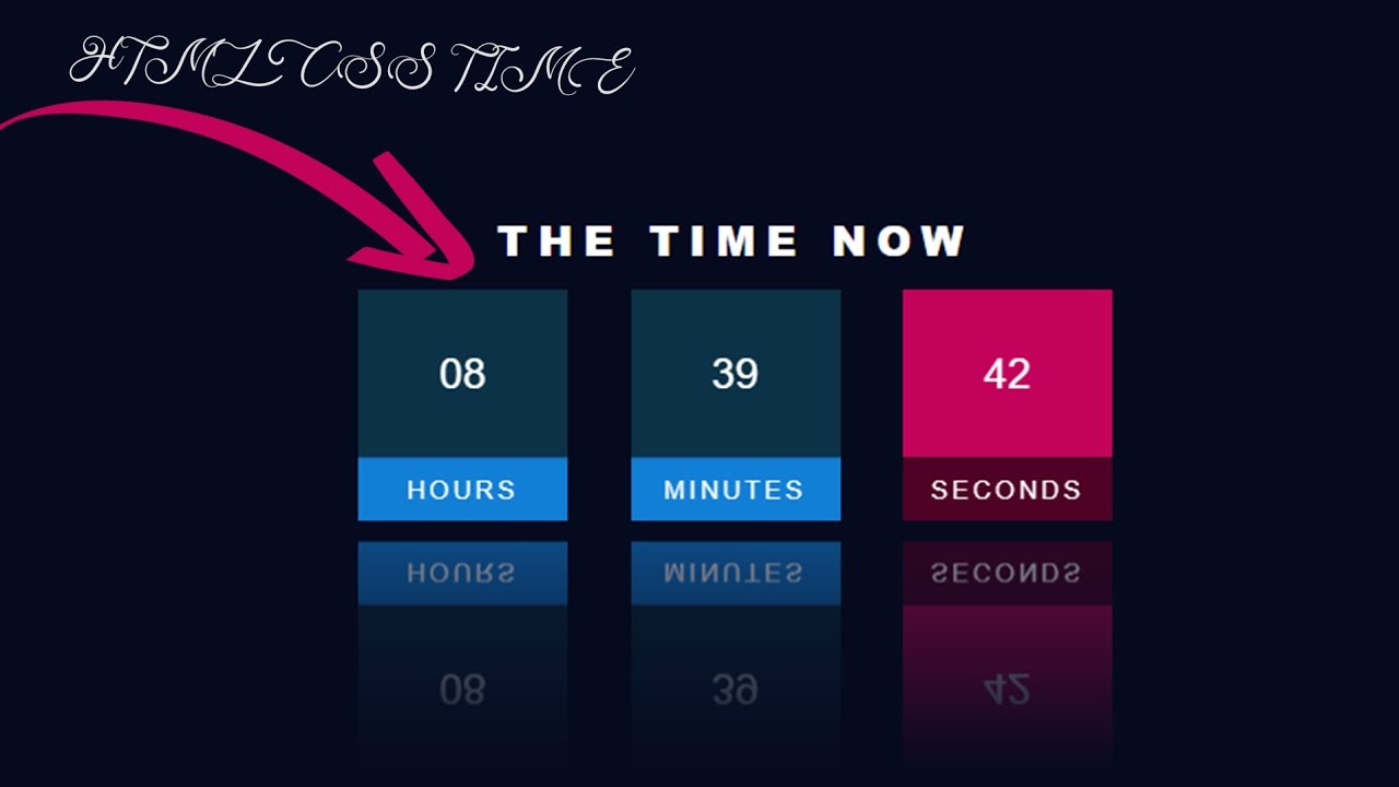 AMAZING CLOCK WITH HTML CSS JS |@pinkweb0 - YouTube