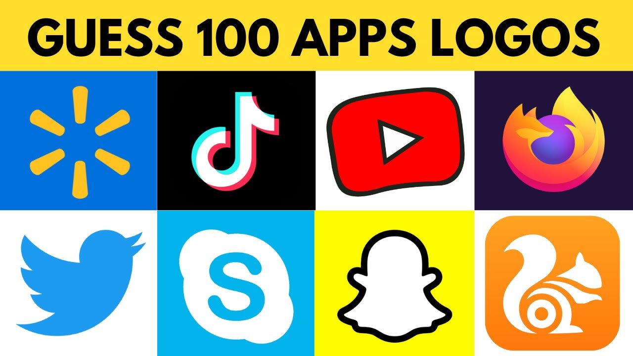 Guess the App Logo in 4 Seconds | 100 Famous App Logos - YouTube