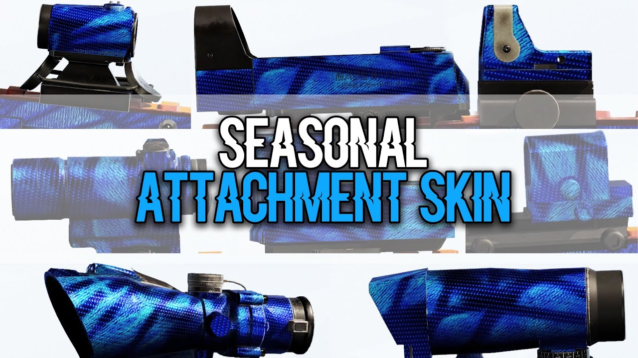 New SEASONAL ATTACHMENT SKIN & Weapon Skin - All Sights - Showcase IN ...