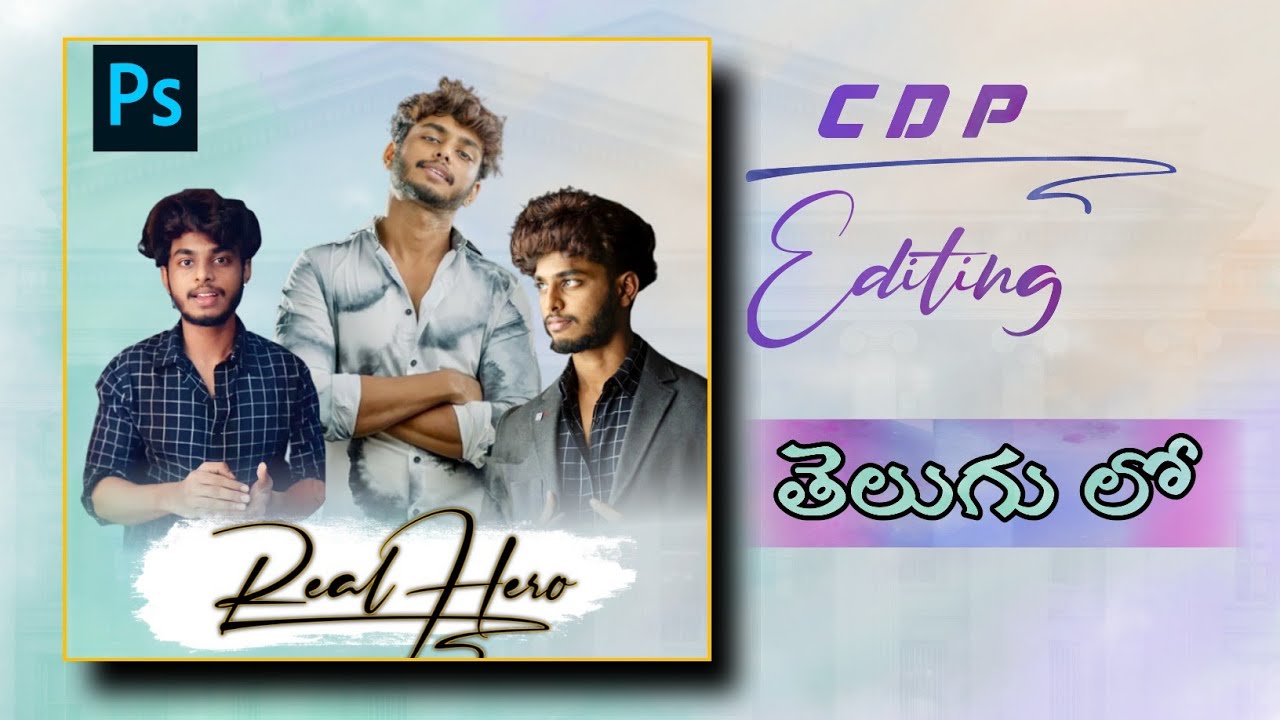 boys cdp editing in pscc app - YouTube