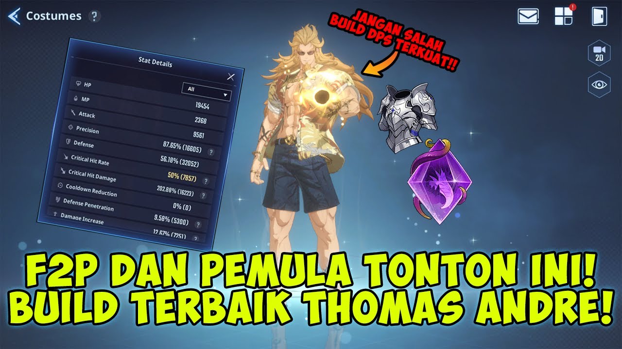 GUIDE PEMULA (BEGINNER) - GUIDE LENGKAP BUILD DPS PALING TERKUAT THOMAS ...