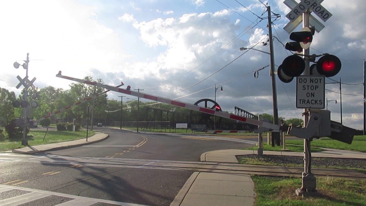NJ Transit Full HD: River Line Train at Hornberger Avenue Crossing in ...