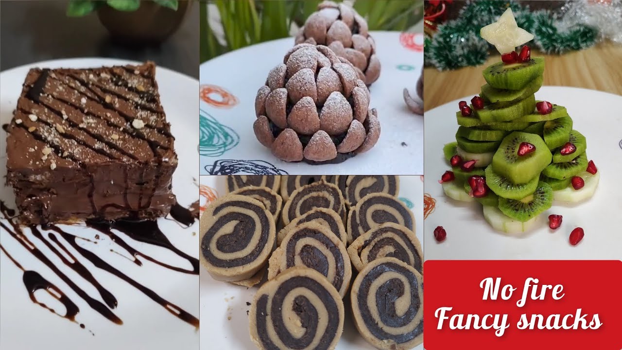 2min Fancy snacks/chocolate Pine cones/Marval cookies/Chocolate cake ...