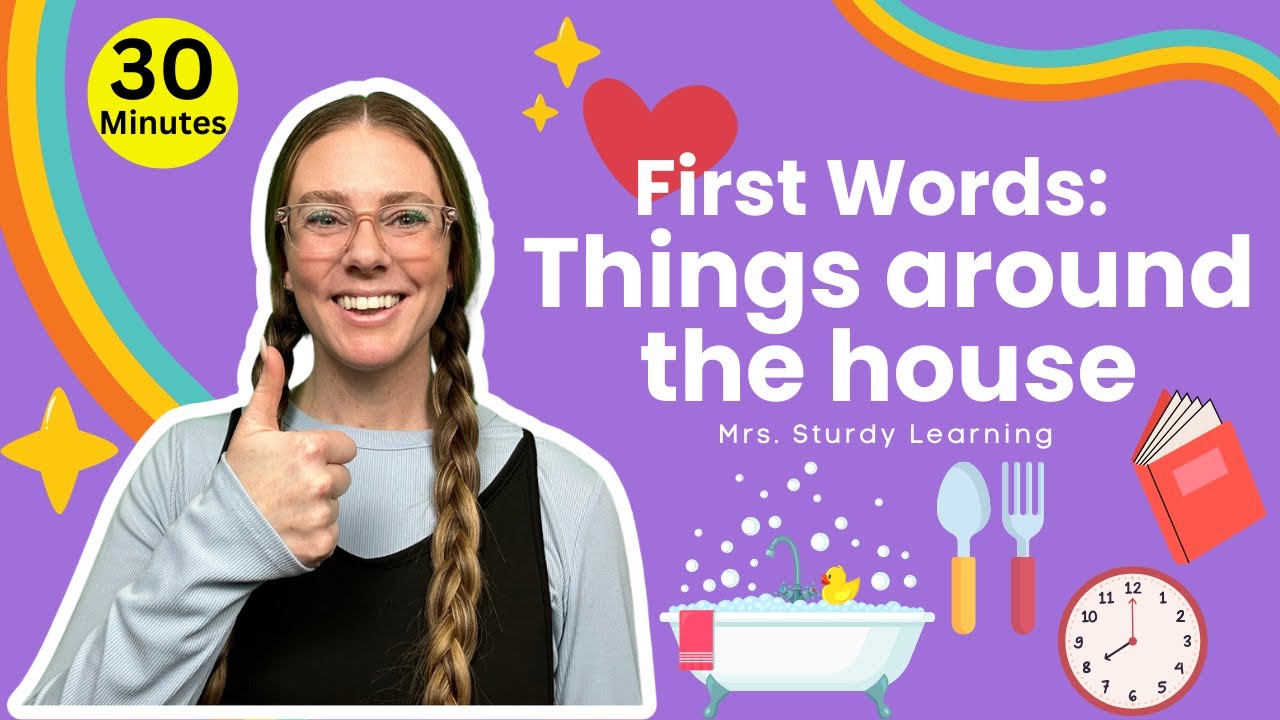 First Words - Things Around the House - Baby Learning - Speech Help ...