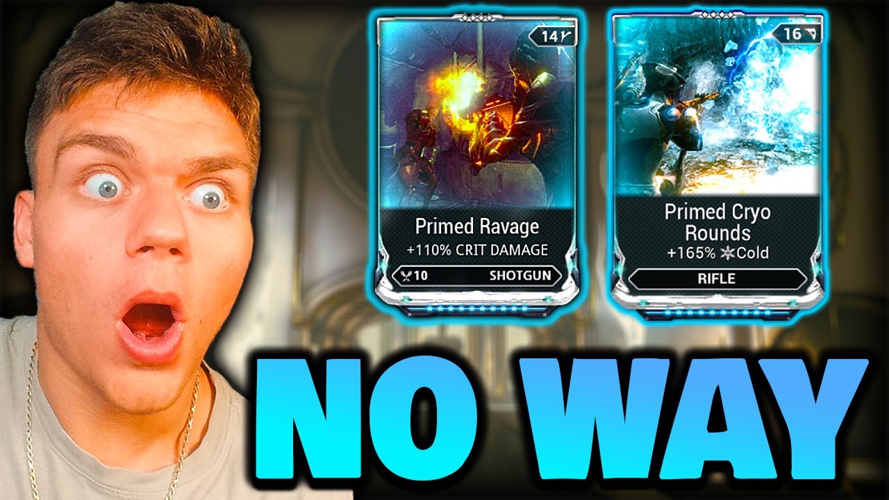 I UNLOCKED My FIRST Prime Mods In Warframe - YouTube