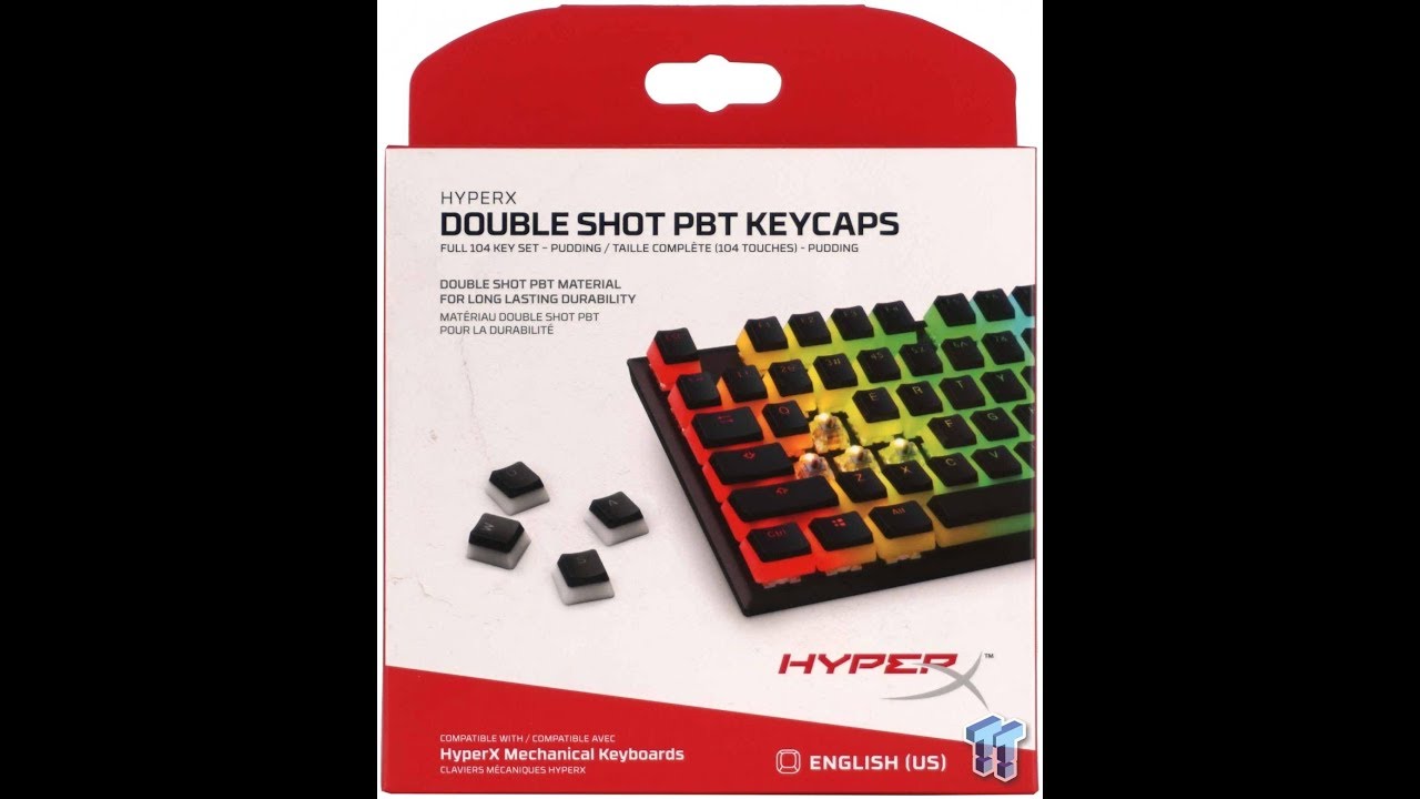 Hyperx Double Shot PBT Pudding Keycaps. Tutorial for how to use with ...