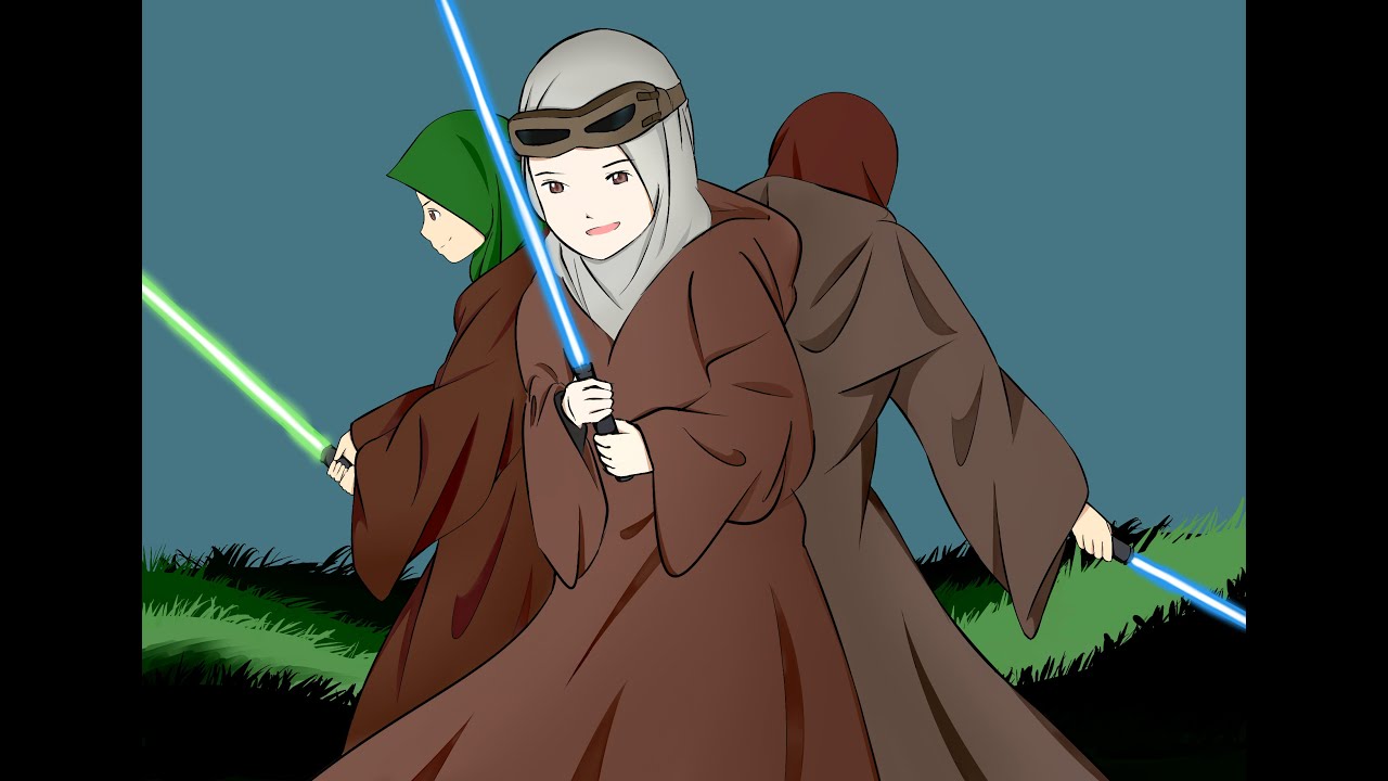 Star Wars: Muslim Jedi Protect the World from Darkness Speedpaint - YouTube