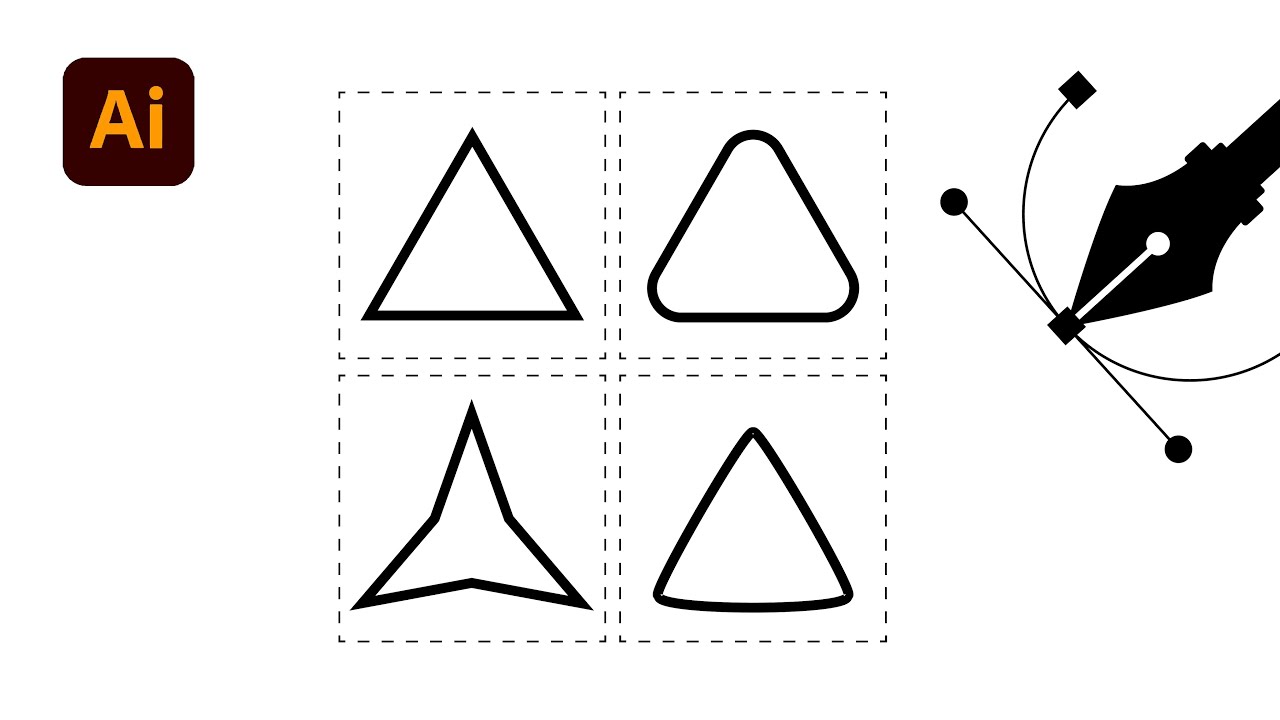 How to Make Triangles in Adobe Illustrator - YouTube