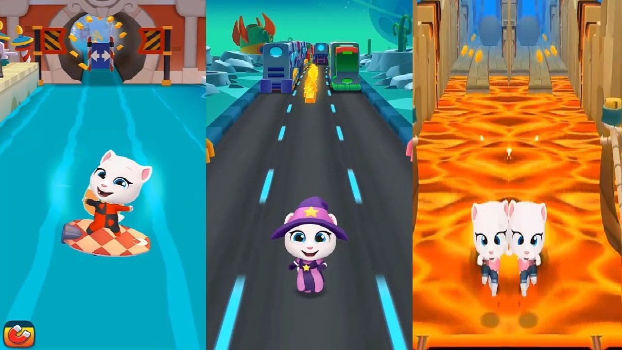 TALKING TOM GOLD RUN HALLOWEEN WITCH ANGELA VS Venice Canals CARNIVAL ...