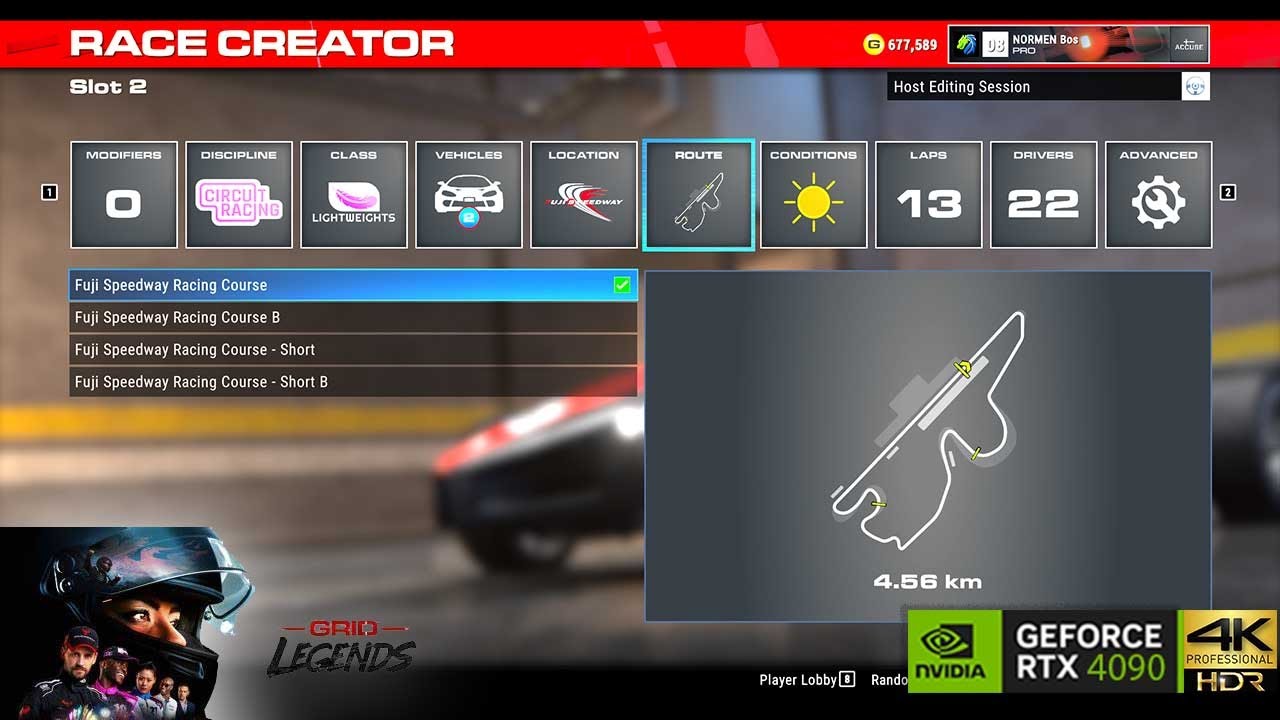 GRID Legends Race creator light weights open wheel racing at Fuji ...