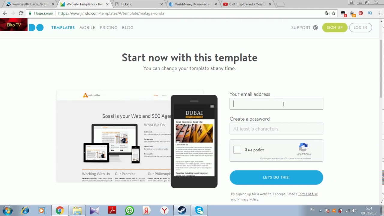 jimdo review - YouTube