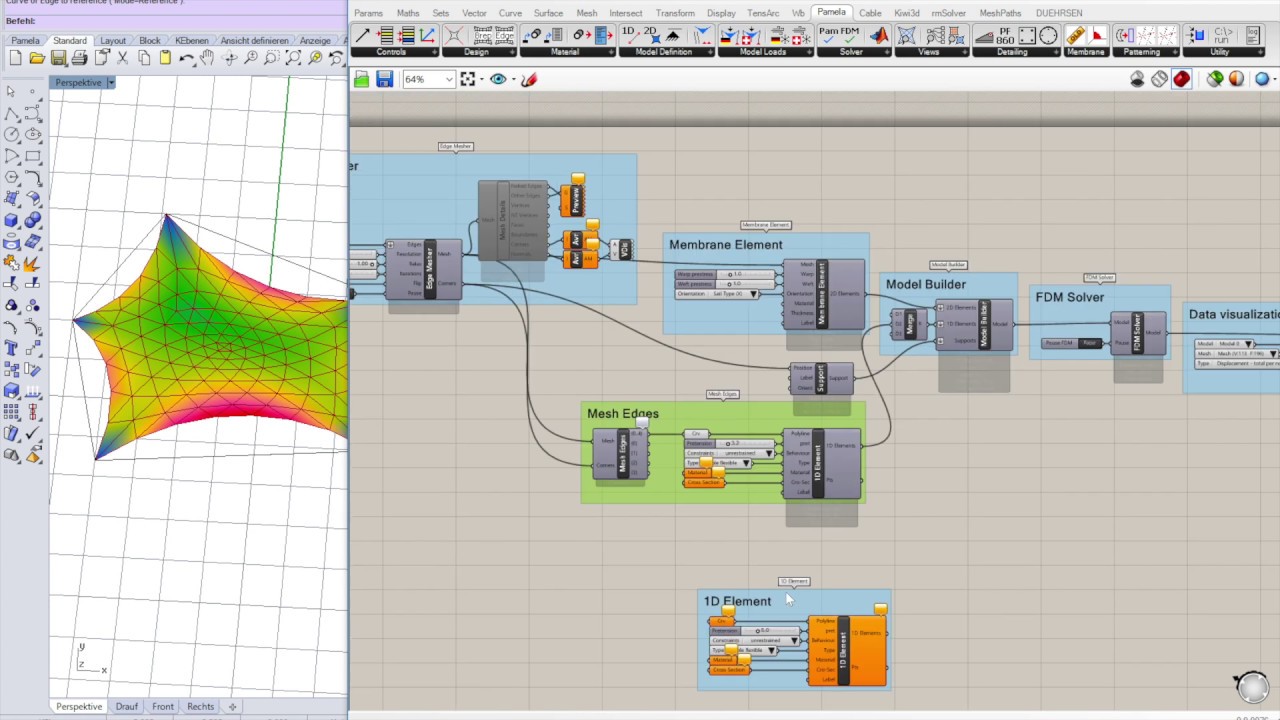 Parametric Membrane Design - Tutorial using Pamela - YouTube