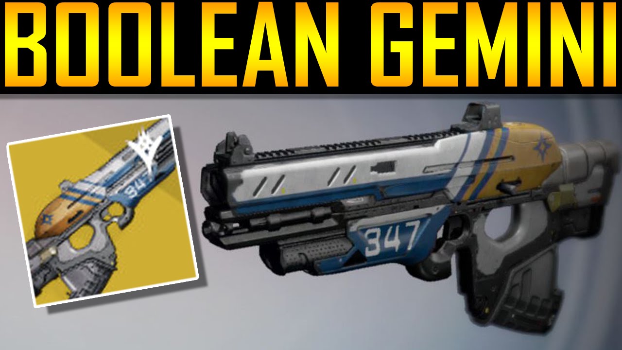 Destiny - BOOLEAN GEMINI! EXOTIC SCOUT RIFLE! - YouTube