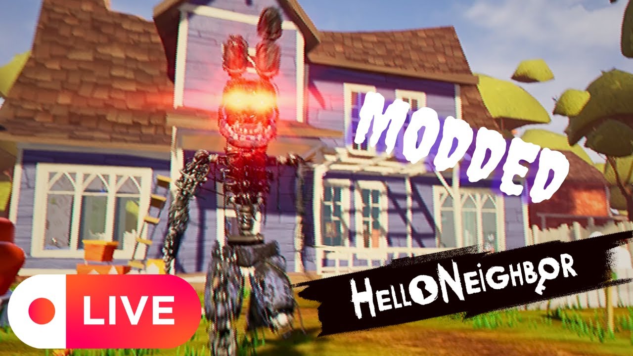 Chilling and Playing the ignited bonnie mod in Hello Neighbor (Bonnie ...