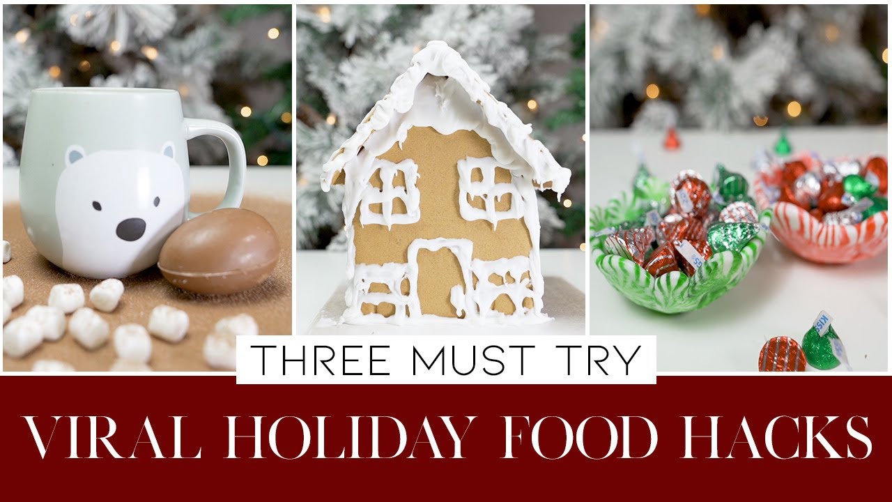 THREE VIRAL DIY Holiday Food Hacks | MUST TRY! - YouTube