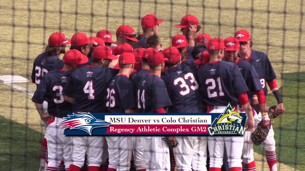 Baseball vs Colorado Christian - GM2 - MSU Denver - YouTube