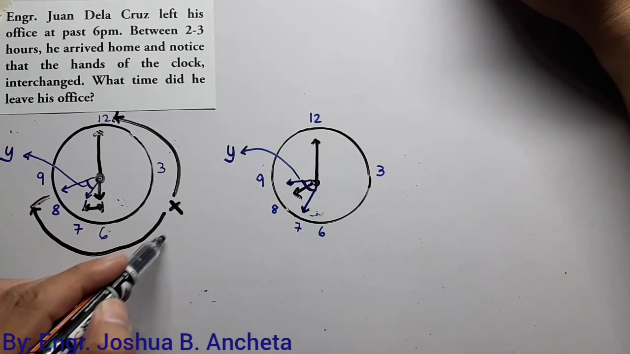Algebra Clock Problem The Hands Of The Clock Interchange With algebra-clock-problem-the-hands-of-the-clock-interchange-with