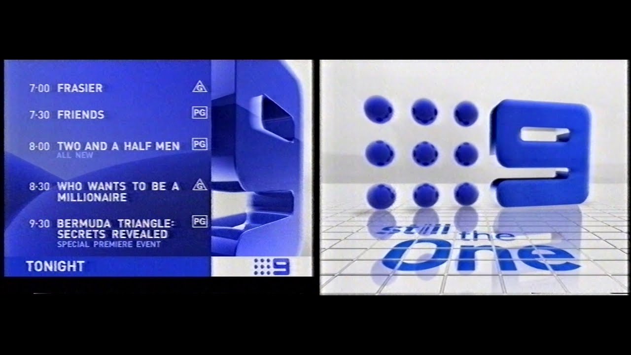 Channel Nine - Monday Lineup and Who Wants To Be A Millionaire Ident ...