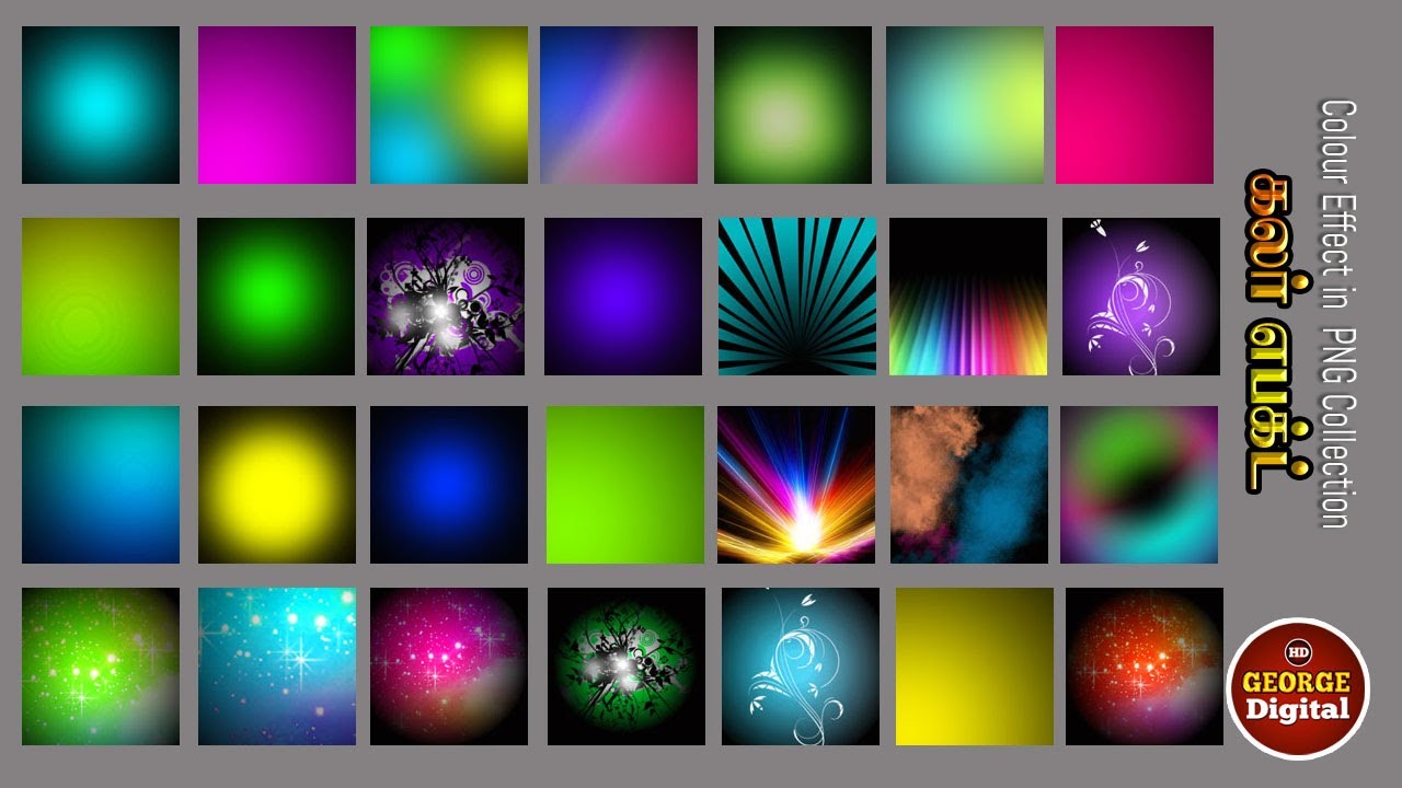 Colour Effect in PNG file collection for Photoshop designing ...