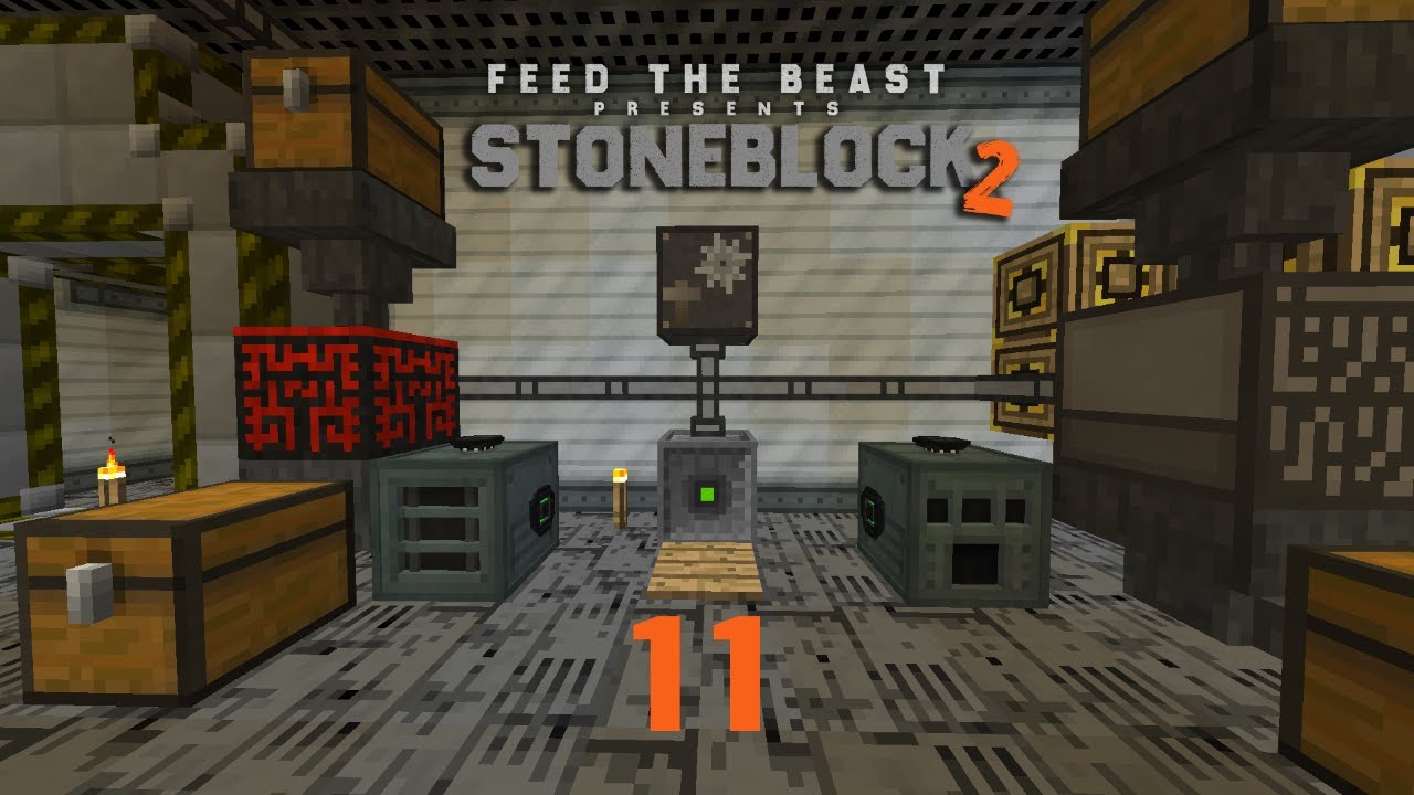 Modded Minecraft::StoneBlock 2::E11::More Machines!!! - YouTube