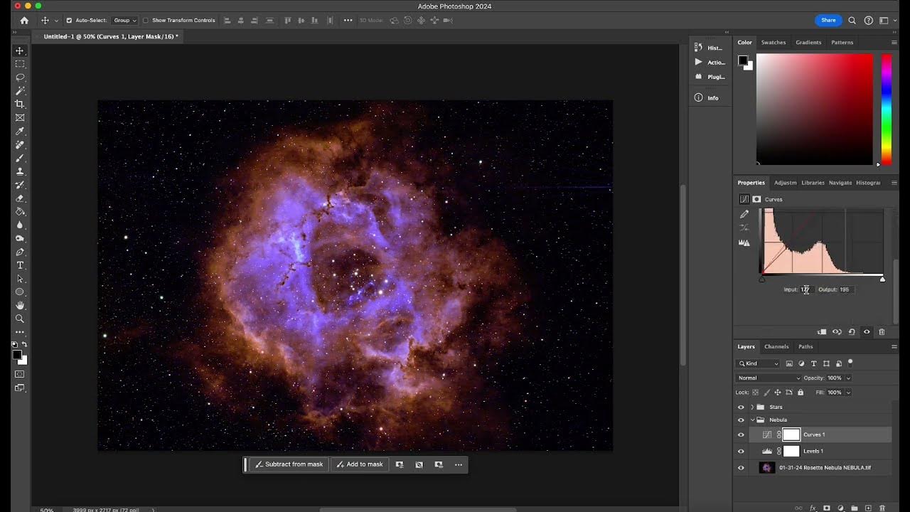 Pixinsight - Hubble Palette from One Shot Color Camera (OSC) - YouTube