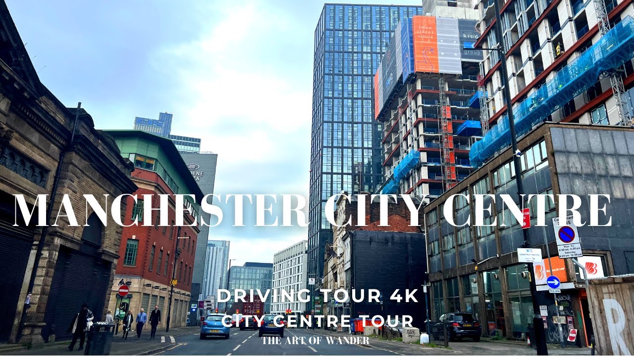 Winter Driving Tour Manchester, UK (4K) - Manchester City Centre ...