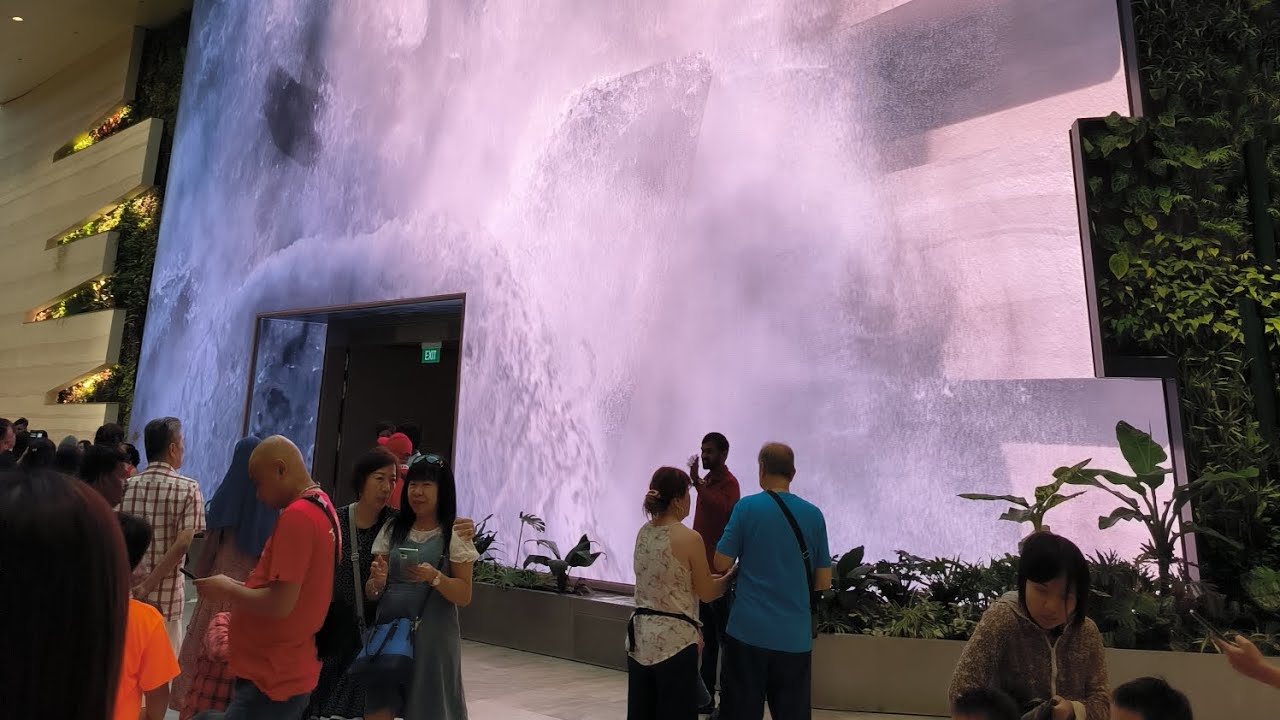 The Wonderfall at Singapore Changi Airport T2 - YouTube
