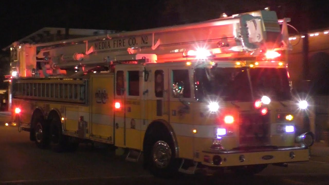 Media Fire Hook & Ladder Company Snorkel 23 Responding 11/1/20 - YouTube